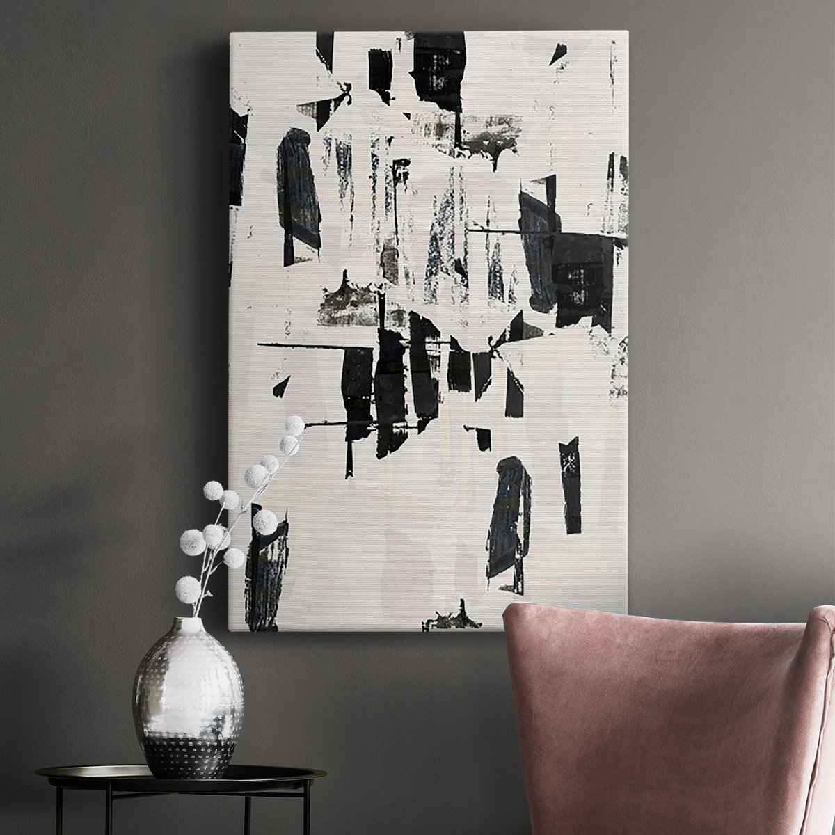 Ivy Bronx Tiles And Texture Abstract Angles VI On Canvas Print | Wayfair